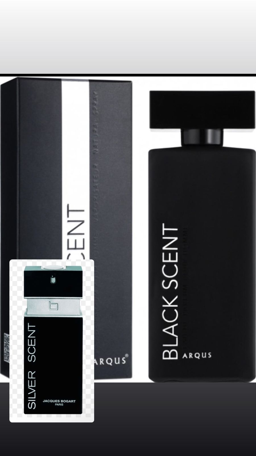 Perfume Arqus Black Scent Árabe 100ml Ref. Olfativa Silver Scent ...